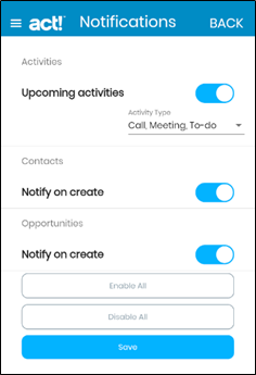 How do I Configure my Act! Companion Settings?