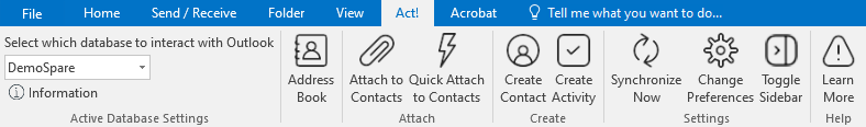 How to use Microsoft Outlook as your email client in Act! version 25.2 ...