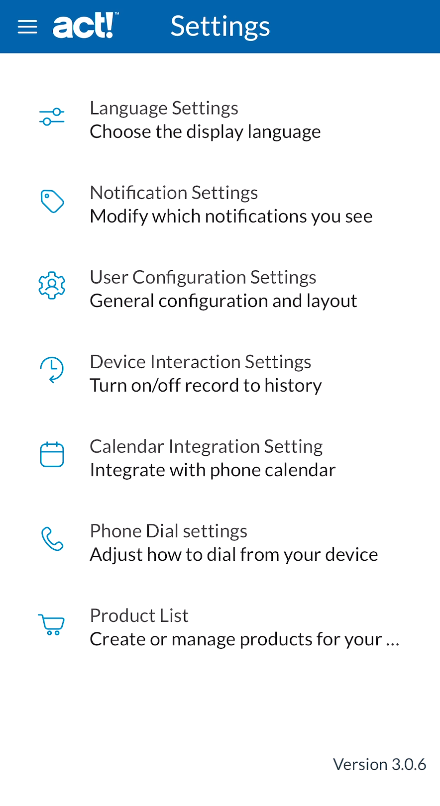 How do I Configure my Act! Companion Settings?