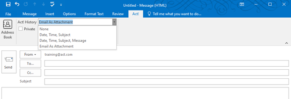 How do I configure Microsoft Outlook as my email client in Act! Premium ...