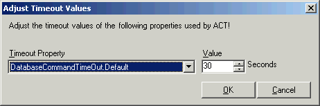 How to Change the Time Out Settings in ACT! Diagnostics Tool