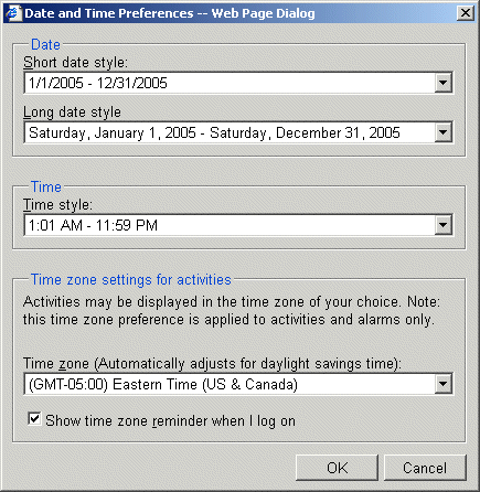 How to Use the Time Zone Feature in ACT! Premium for Web