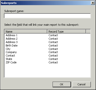 How to Create and Use Subreports in ACT!