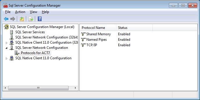 How to manually create the Microsoft SQL Server 2014 ACT7 Instance