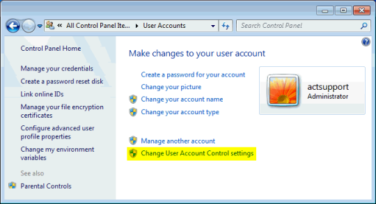 How to Change or Disable User Account Control (UAC) in Windows® 7 ...