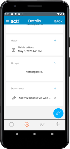 How do I view and attach Documents in Act! Companion?