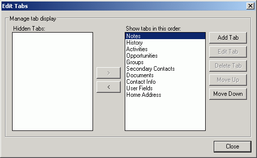 How To Create and Modify Tabs