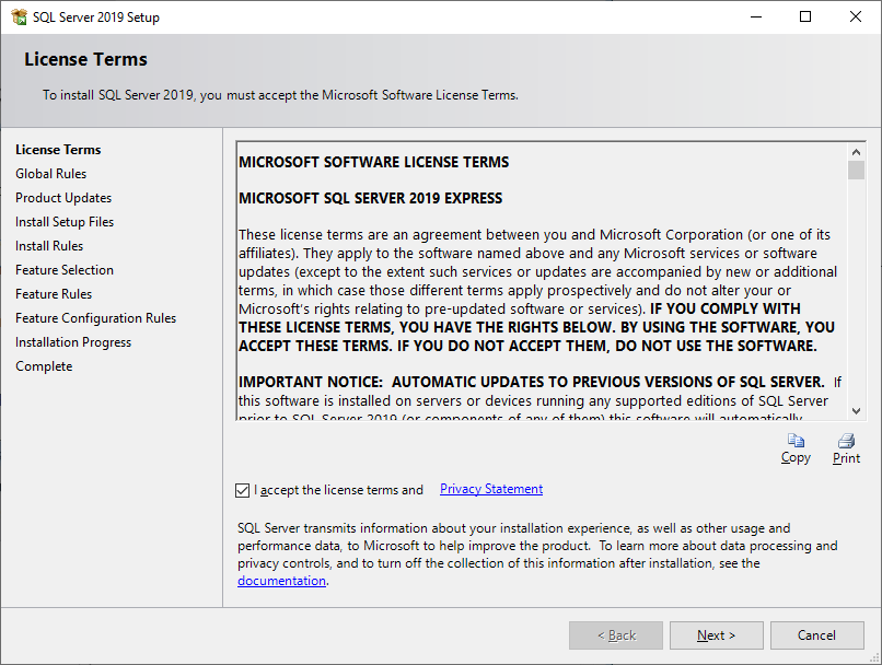 How to manually create the Microsoft SQL Server 2019 ACT7 Instance for Act! v24 and v25