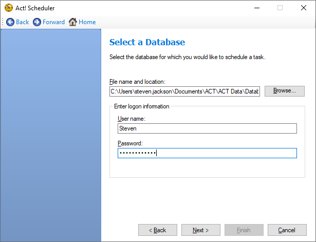 How to configure automatic remote database synchronization in Act!