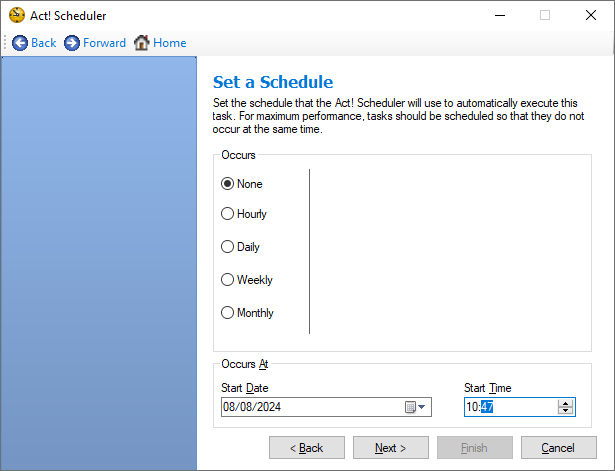 How to configure automatic remote database synchronization in Act!