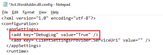 How to Enable Trace Logging for the Microsoft Word Integration in Act!